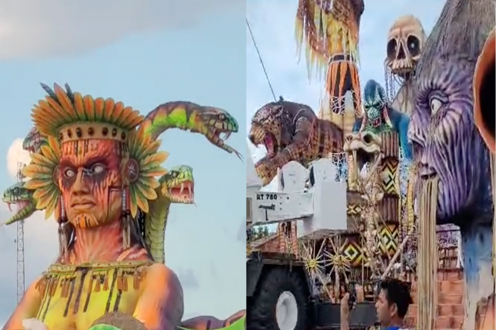 Juarez Lima visita alegorias de Caprichoso e Garantido - Portal do ...